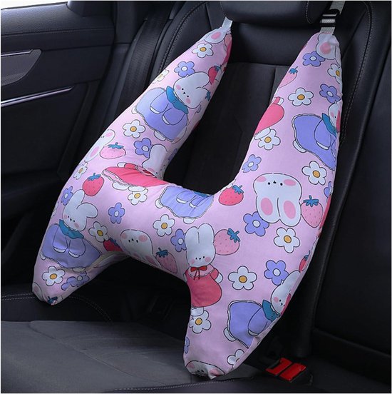 Reiskussen voor kinderen in de auto - slaapkussen - H-vorm ...