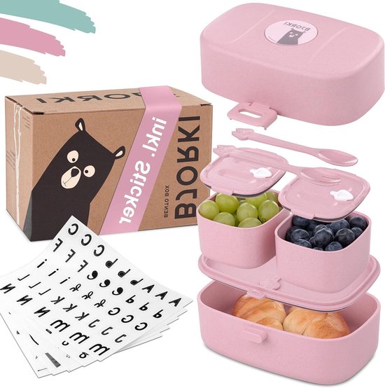 Bento Box for Children Leak-proof Lunch Box with Compartments Durable ...