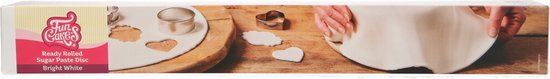 FunCakes Uitgerolde Fondant Disc - Wit - 430g - Rolfondant | bol