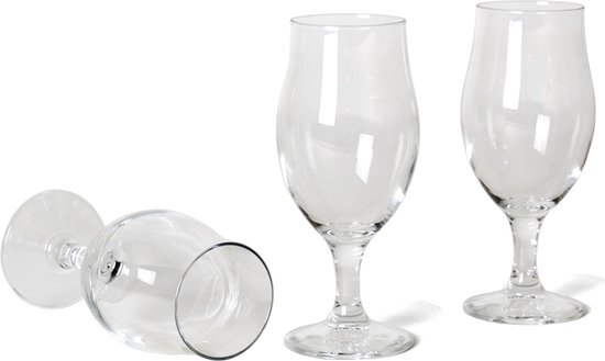 Bormioli Bierglazen - 3x stuks - speciaalbier glazen - op voet - 520 ml - 20 cm -... | bol