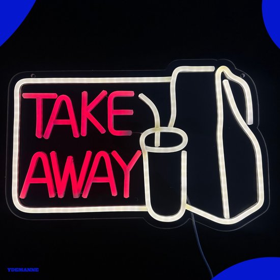 Neon Lamp - Take Away - Restaurant - Dimbaar - Incl. Ophanghaakjes ...