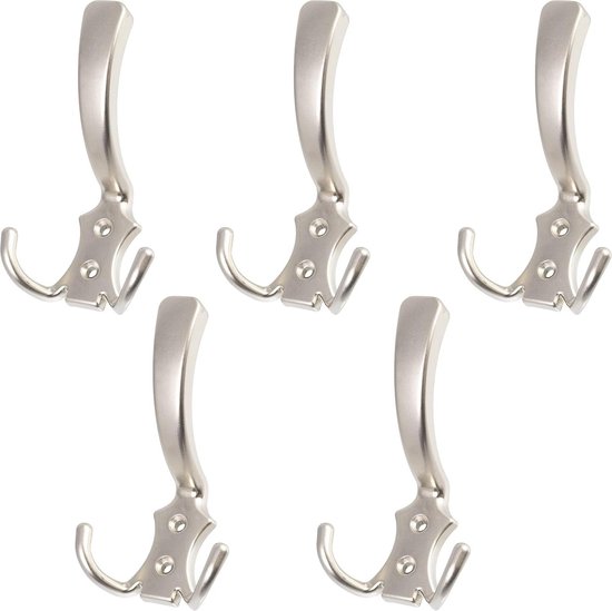 Set van 5 drievoudige wandhaken - haak hanger kleerhanger - ophanging ...
