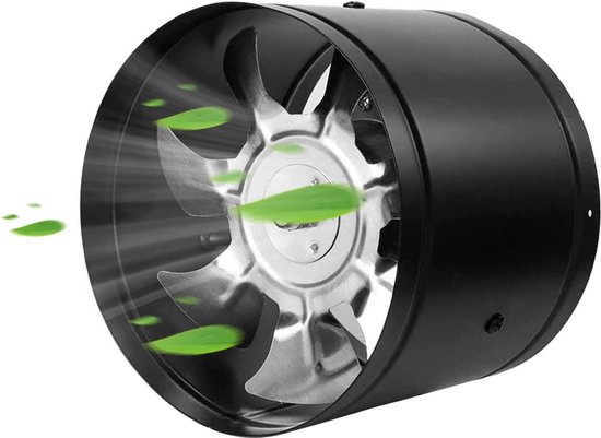 Axiale buisventilator 100 mm - industriële ventilator voor badkamer ...