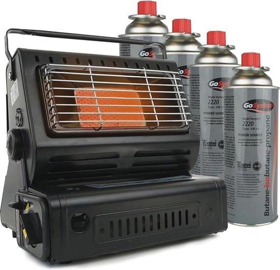 Draagbare Gaskachel met Verstelbare Warmtestraler voor Tuin en Terras ...