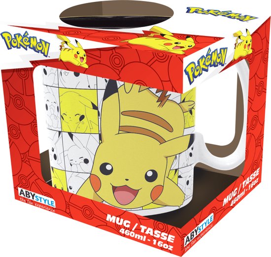 Pokémon Pikachu Kop meerkleurig - Keramiek - Fan merch, Gaming ...