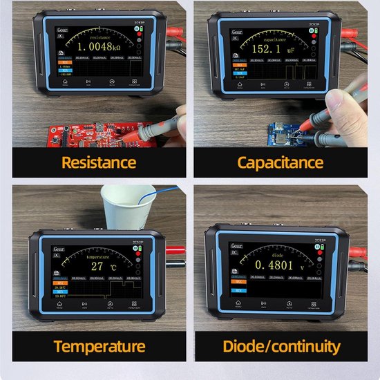 2 Kanalen 50MHz Oscilloscoop Multimeter DDS Generator - Flat Panel ...