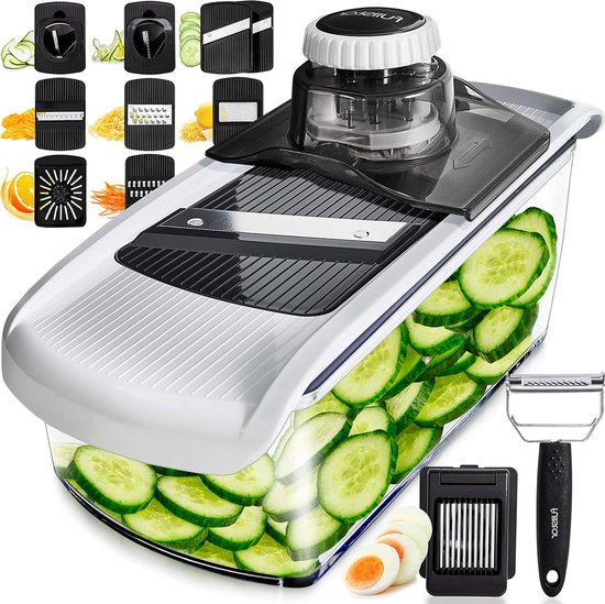 Professionele Mandoline Snijder - 11-in-1 Plantaardige Snijmachine ...