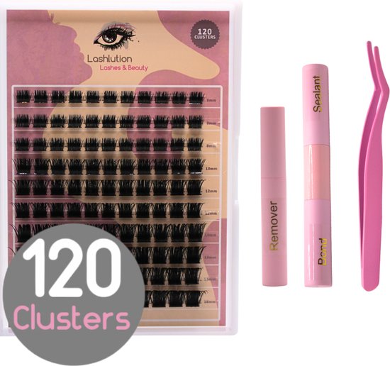 DIY wimpers starterkit - 120 Clusters 8, 10, 12, 14 en 6mm - Russian ...