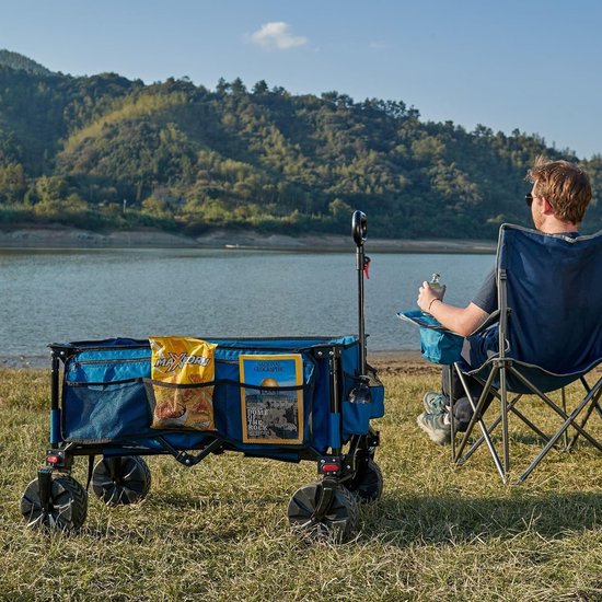 Goodivery ® Opvouwbare XXL Handkar met Brede Banden en Verstelbaar ...