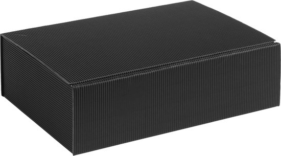 Geschenkdoos ribbelkarton 20x19x10cm ZWART (35 stuks) | bol