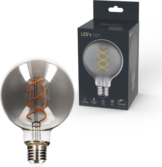 LED's Light LED Lamp Smokey E27 - Edison Vintage - Dimbaar licht - Bol ...