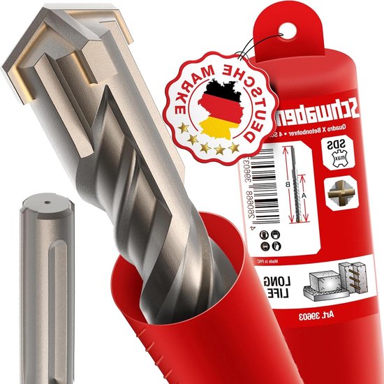 25mm x 600mm Betonboor Nauwkeurig en Snel Boren in Beton - Harde Kern ...