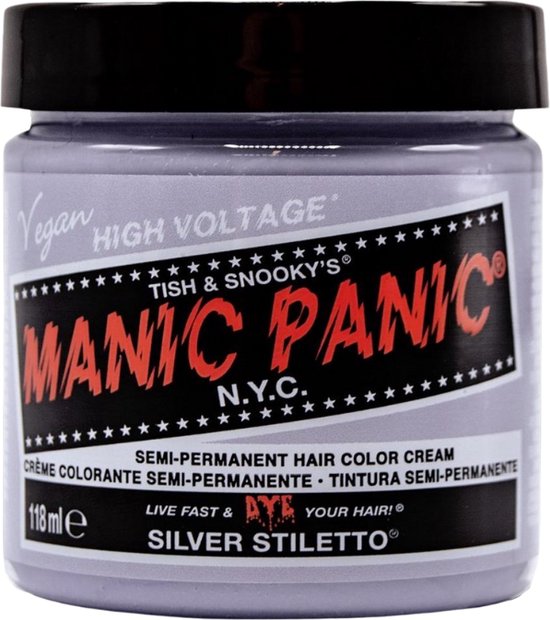 Manic Panic Semi permanente haarverf Silver Stiletto Zilverkleurig | bol