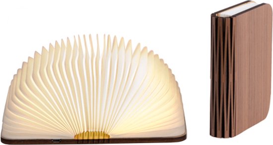 LEDR Book Lamp Walnut Brown S | bol