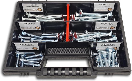 60-delige platte schroeven - S Box // assortimentsdoos schroefkoffer ...