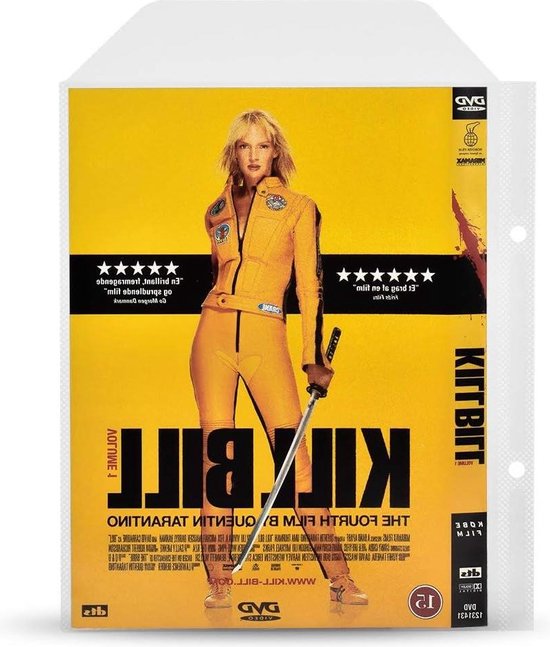 DVD hoezen met ringband gaten - 3L - voor DVD-films opslag - 100 stuks ...