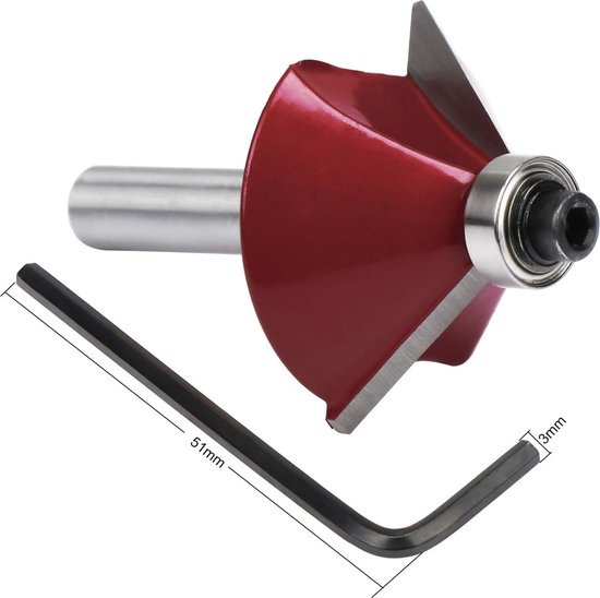 Professionele Bovenfreesset: 15 Stuks 6.35 MM Groef- En Profielfrezen ...