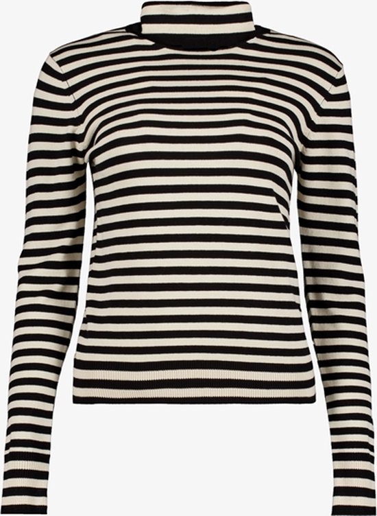 TwoDay dames coltrui met strepen beige zwart - Maat S | bol
