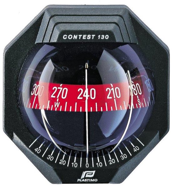 Plastimo Contest 130 kompas - hellend schot - zwart | bol