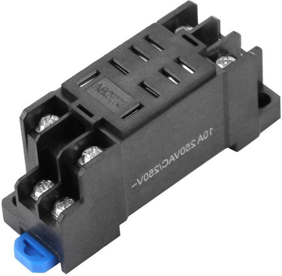 Base Power Relay 8-Pole for Holder Screw Clamps DIN Rail Mounting for ...