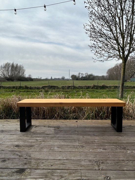 Design85 - industriële bank - Tuin - 140 cm breed - kleur naturel | bol