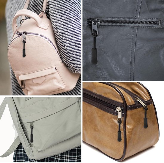 50 Zip Colourful Zip Puller Set - Universal Repair Kit Spare Parts for ...