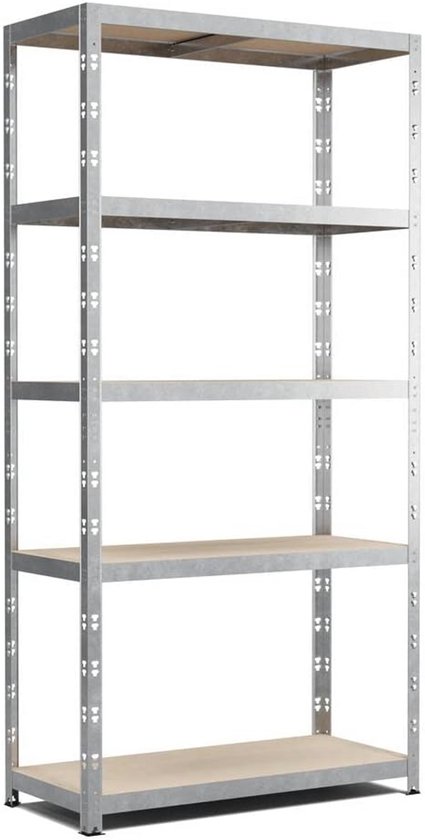 Veelzijdig metalen opbergrek voor zware ladingen - 150 x 750 x 300 cm | bol