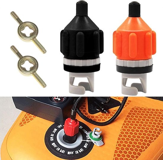 SUP Ventieladapters - Set van 2 met Ventielkernsleutels voor Opblaasbare SUP's, Kano's... | bol