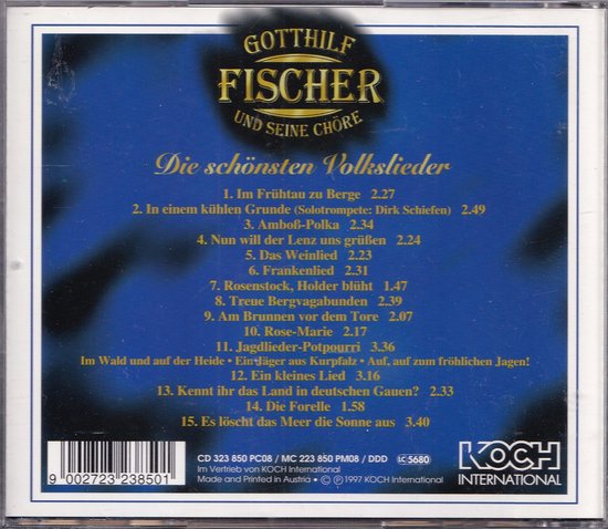 Gotthilf Fischer und seine Chore, Die schönsten Volkslieder - Fischer ...