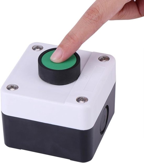 Weatherproof Green Push Button Gate Release Control Switch - One Button ...