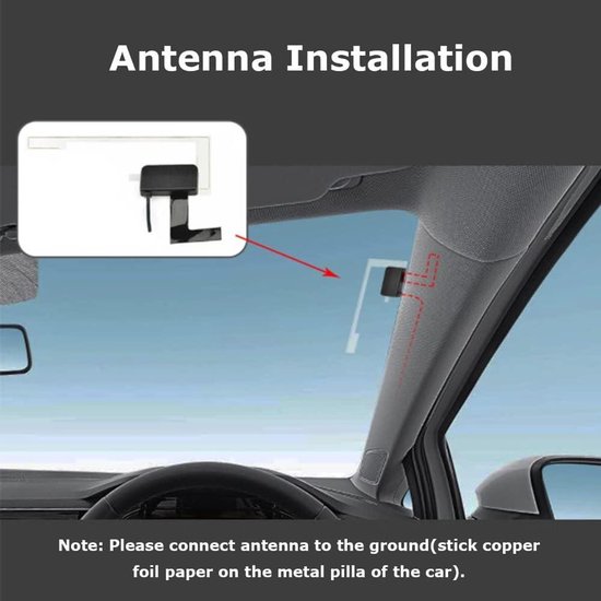Adapter Kit Auto DAB ontvanger met USB MCX-aansluiting Plug n Play DAB ...
