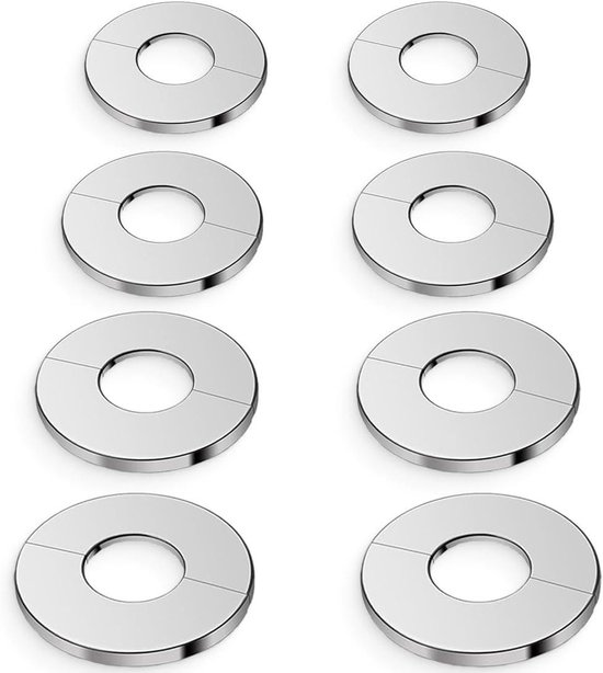 Roestvrijstalen Decoratieve Rozetten - Set van 8 voor Radiatorbuizen ...