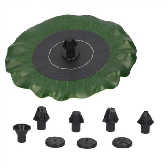 Solar Fontein op Zonne energie - 7 sproeiers - 1.4 W zonne-energie ...