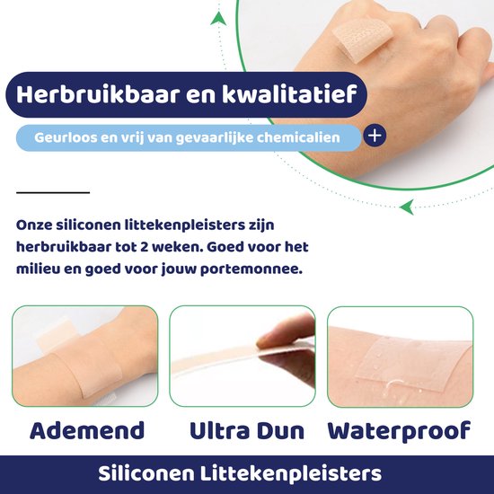 Siliconen Litteken Pleister Rol 4 x 150 cm – Vervager - Scar Sheets ...