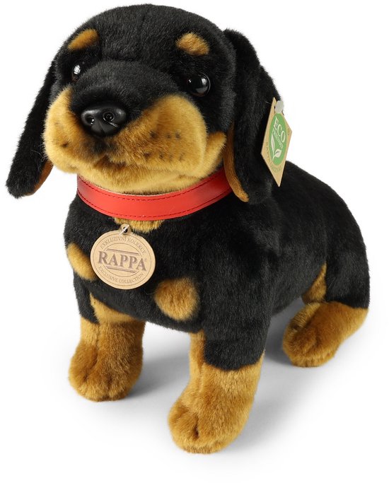 Rappa ECO knuffel hond Teckel 30 cm - realistische knuffel van ...