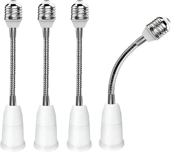 E27 Lampvoet Verlengstuk - Lampfitting Converter - Set van 4 ...