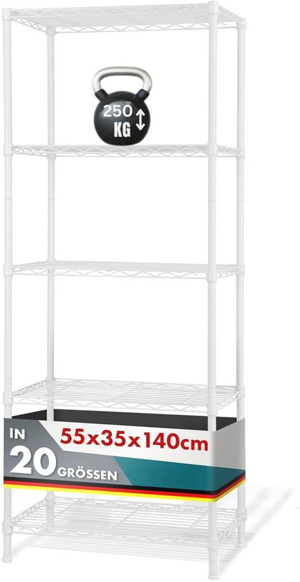 Metalen opbergrek voor badkamer, keuken en kantoor - decoratief en ...