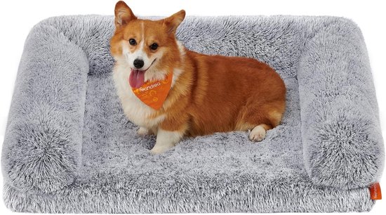 Groot hondenbed voor middelgrote honden met gegolfd schuim - wasbare ...