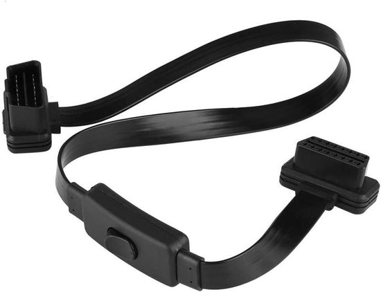 OBD2 Extension Cable - Universal 16 Pin Adapter Plug with On/Off Switch ...