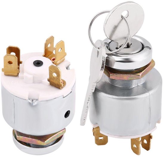12 V Universal Motor Start Switch Ignition Switch 3 Positions On/Off Switch 2 Key -... | bol