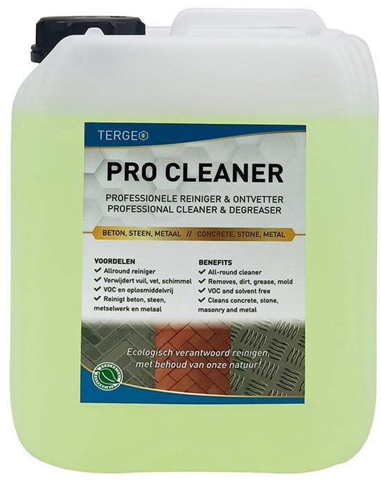 Tergeo Pro Cleaner 5L kant-en-klaar - Groene aanslagreiniger ...