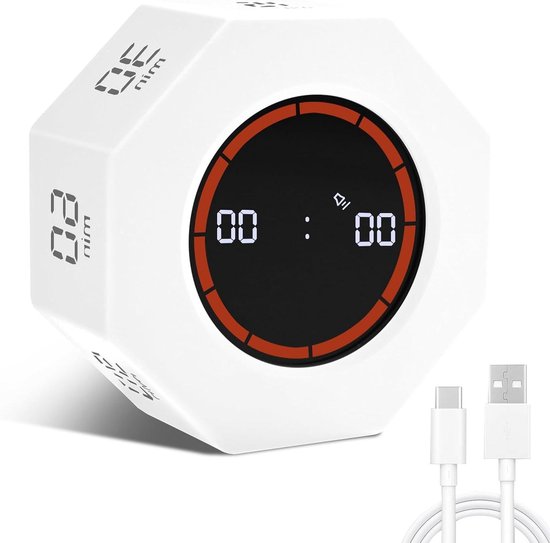 Digitale Zwaartekracht Fliptimer met LED-display en 3 volume-instellingen | bol