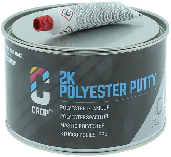 CROP Polyesterhars Plamuur 2K - 1,3 Liter - Reparatie voor Auto ...