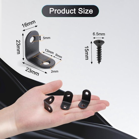 24 stuks L-klemmen hoek 20 x 20 mm roestvrij stalen hoek hoekijzer 304 ...