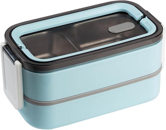 3-Compartment Stainless Steel Thermal Bento Box - Microwave Safe, Leak ...