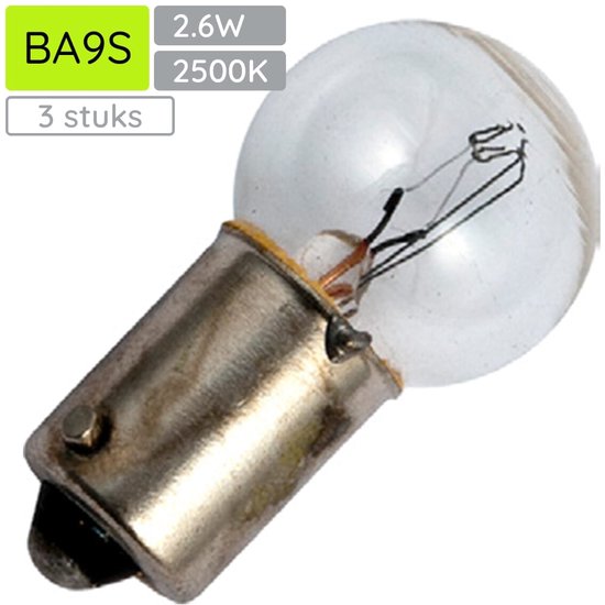 Signaallamp Ba9s 130V 2.6W - 20 mAh - 3 stuks - G15 Gloeilamp Ø15mm ...