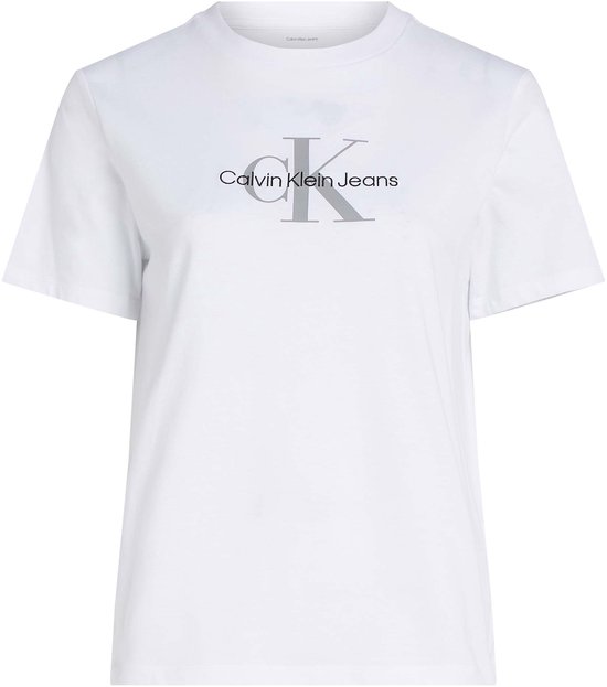 Ck Jeans Held Monogram Logo C T-Shirt - Streetwear - Vrouwen | bol