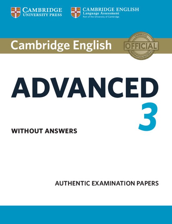 Cambridge English Advanced 3 Student's Book without Answers ...