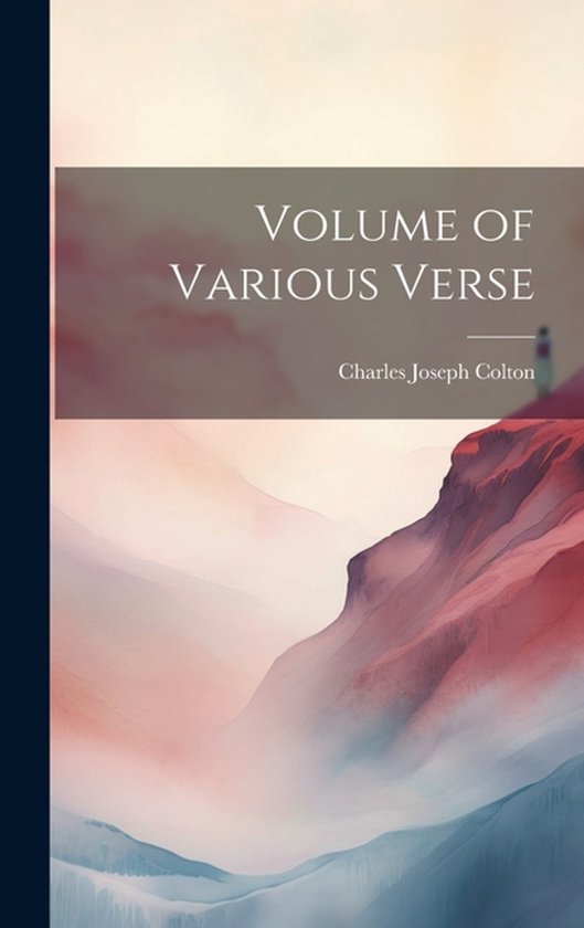 Volume of Various Verse | 9781019610022 | Boeken | bol