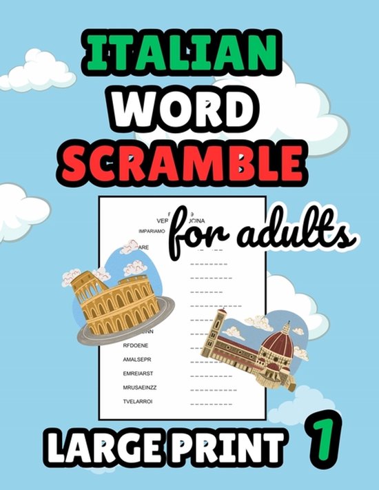 Italian Word Scramble, Salsa Books | 9798321875551 | Boeken | bol